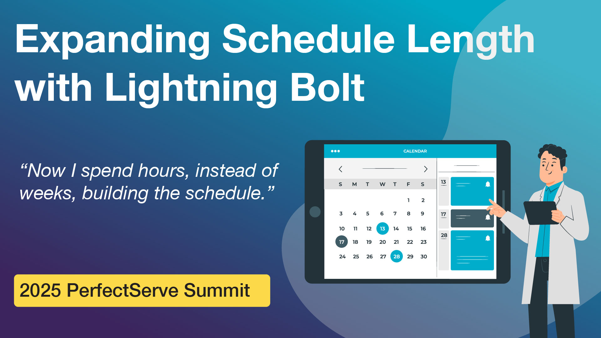 Lightning Bolt Physician Scheduling