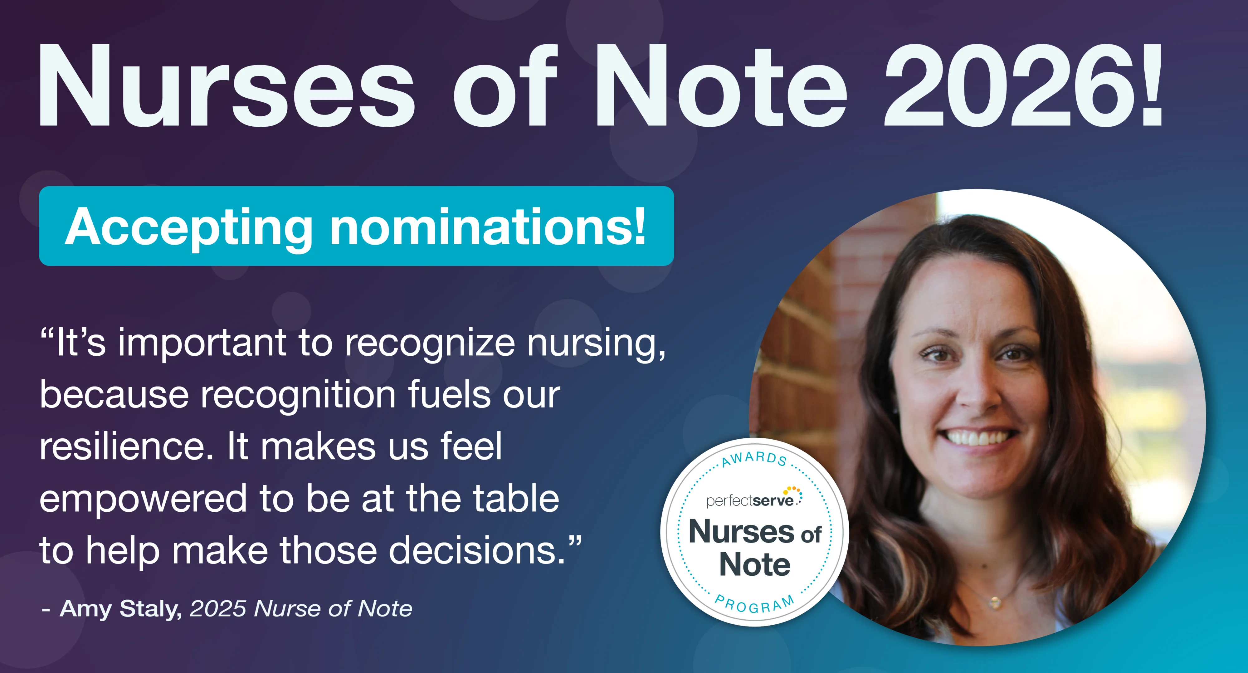 PerfectServe Nurses of Note: Honoring Healthcare Heroes